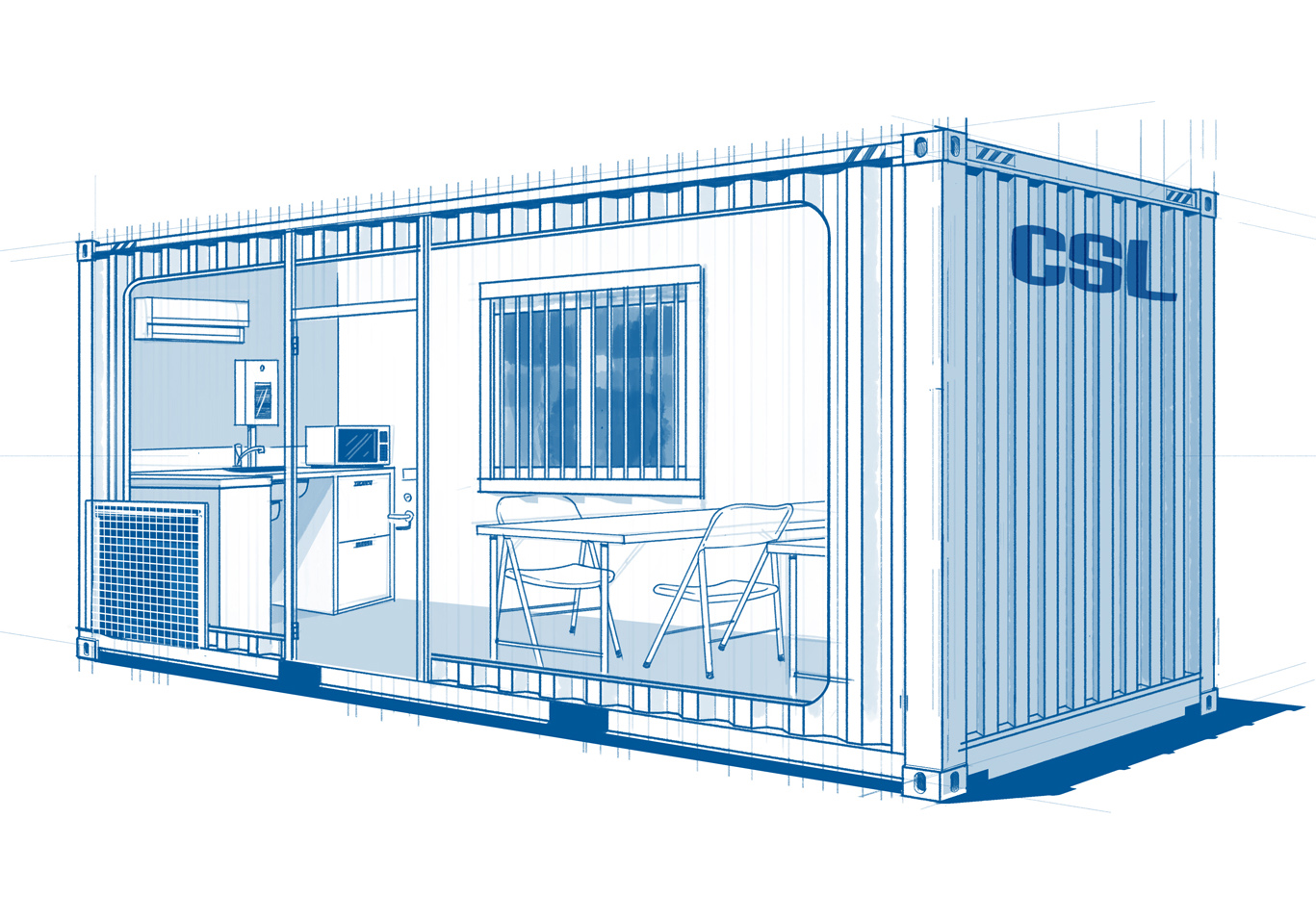 20ft Lunch Room | Enjoy your cuppa inside a CSL Container
